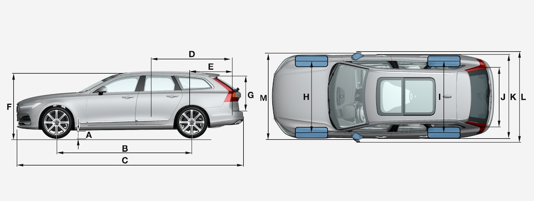 V90 Dimensions | Volvo Support LB