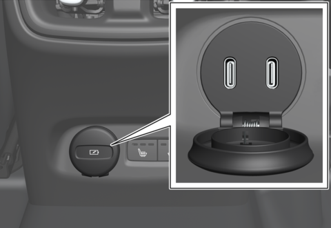 XC40 Recharge Pure Electric USB ports | Volvo Support UK